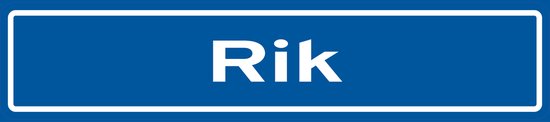 Fotofabriek Straatnaambord Rik | Straatnaambord met naam | Cadeau Rik | bol