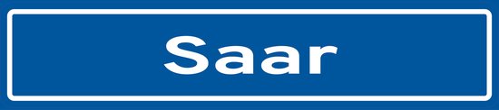 Fotofabriek Straatnaambord Saar | Straatnaambord met naam | Cadeau Saar ...