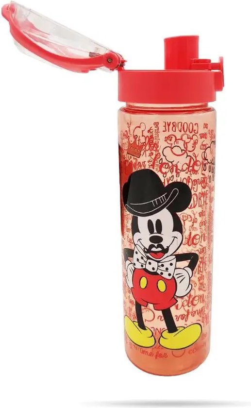 Disney Mickey Mouse Waterfles rood -630ml | bol
