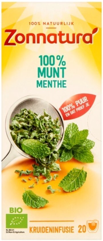6x Zonnatura Thee Munt Bio 20 stuks | bol