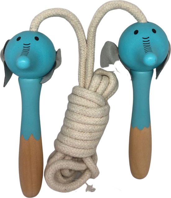 Kinderspringtouw jungle springtouw houten springtouw stevige touw ...