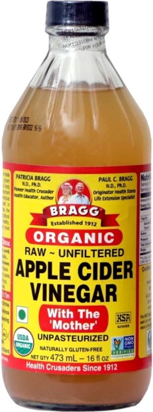 Bragg apple cider azijn - 473 ml - Voedingssupplement | bol
