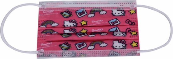 Disposable Hygienic Mask x 5 Take Care Hello Kitty Children's 10Units ...