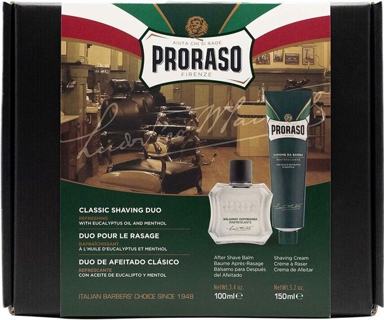 Shaving Set Proraso Classic Shaving Duo Refreshing 2 Pieces | bol