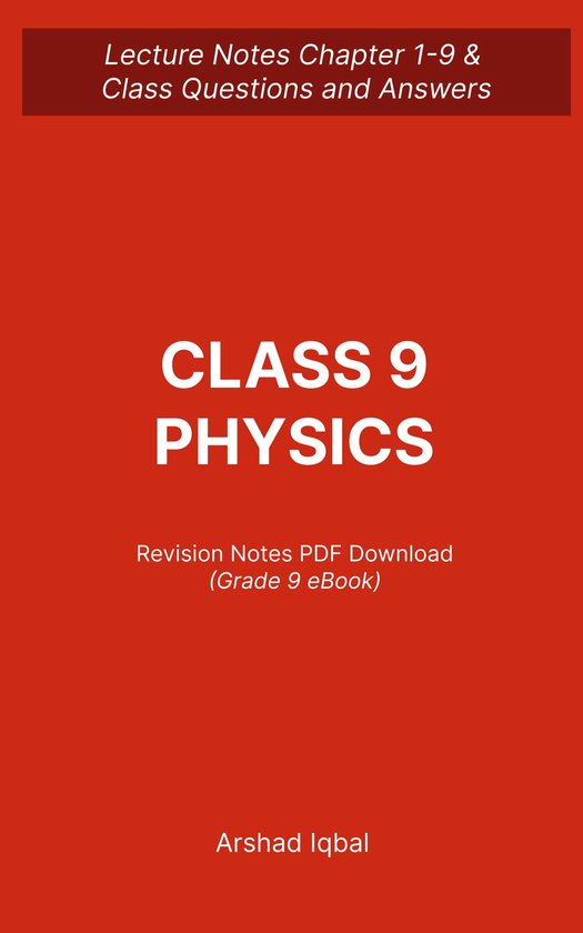Physics Revision Guides - Class 9 Physics Quiz PDF Book 9th Grade Physics Quiz... | bol