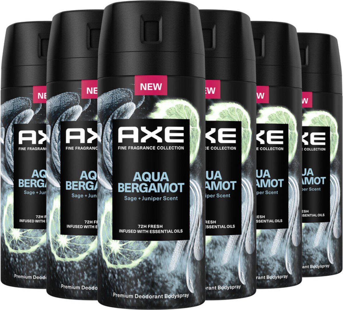 Déodorant Axe - Fine Fragrance Spray - Aqua Bergamote - Pack économique ...