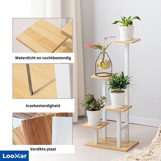 LooMar Plantenrek – Plantentafel – Plantenstandaard / Plantenhouder ...