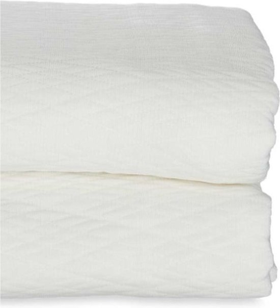 Sprei 240 x 260 cm Ruiten Wit (4 Stuks) | bol