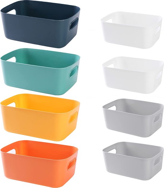 Plastic Opbergdozen Meerdere Kleuren Kast Organizer voor Keuken Kast ...