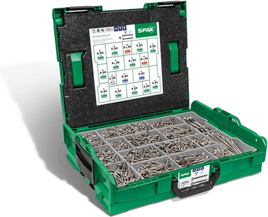 SPAX ASSORTIMENTSBOX RVS A2 L-BOXX 1070-DELIG TORX | bol