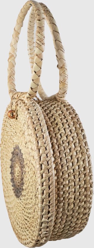 ronde rieten handtas | bol