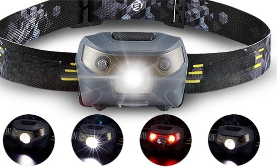 Equivera Hoofdlamp LED Oplaadbaar - Hoofdlampje - Hoofdzaklamp - Koplamp - Outdoor &... | bol