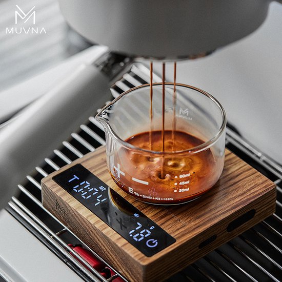 MUVNA - Keukenweegschaal - Mini Smart Coffee Scale - Keukenweegschaal digitaal -... | bol