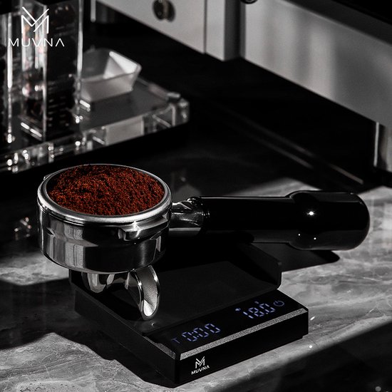 MUVNA - Koffie Barista weegschaal - Mini Smart Coffee Scale - Met kalibreerfunctie -... | bol