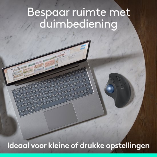 Logitech Ergo M575S Trackball Muis - Draadloos - Ergonomisch - Graphite ...