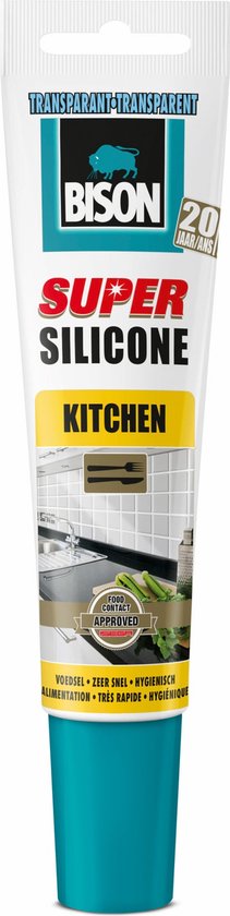 Bison Super Silicone Kitchen - Siliconenkit voor keukenvoegen - 150 ml ...
