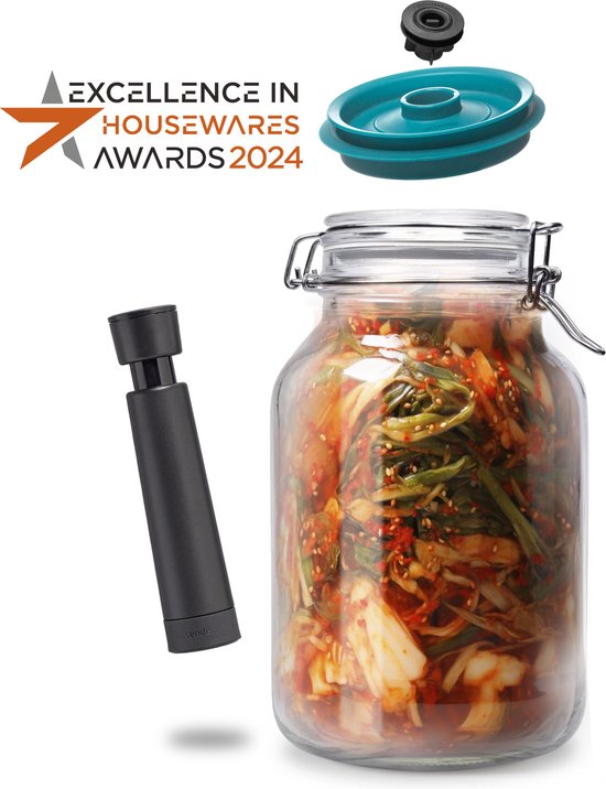 Airtender Bormioli Rocco Fido - Grote Weckpot 3 liter (vierkant) met ...