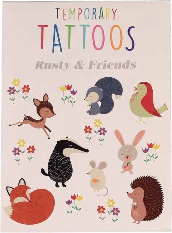Rex London - Tijdelijke tattoos Bos - Rusty & friends | bol
