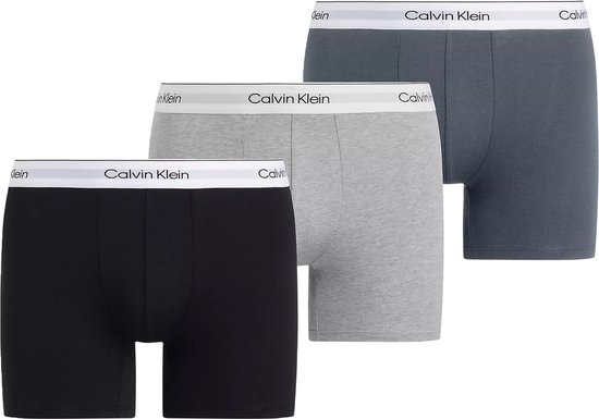 Calvin Klein Boxer Briefs (3-pack) - heren boxers extra lang - zwart ...