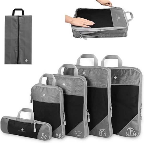Equivera Backpack Organizer - Packing Cubes - Koffer Organizer Set ...