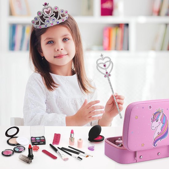 31-delige wasbare make-upset voor kinderen – make-up speelgoed voor ...