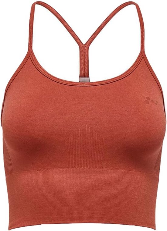 ONP JARI - CROP TOP - BRUINROOD - DAMES - MAAT L - SPORTTOP - | bol