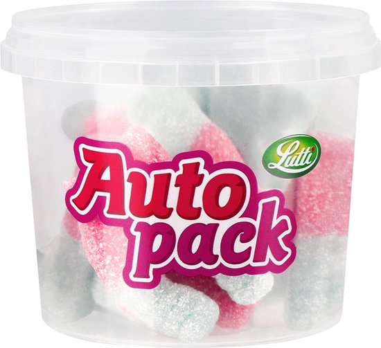 Lutti Autopack Bubblizz - zure bubblegum colaflesjes snoep 12x150g ...