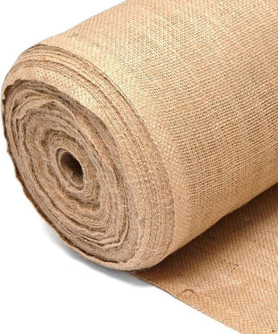 Natuurlijke jute Hessiaanse stof - 137cm breed - 10Oz gewicht - per ...
