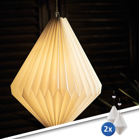 Solar tuinverlichting - Lampion en hanglamp Lima - Voordeelset van 2 ...