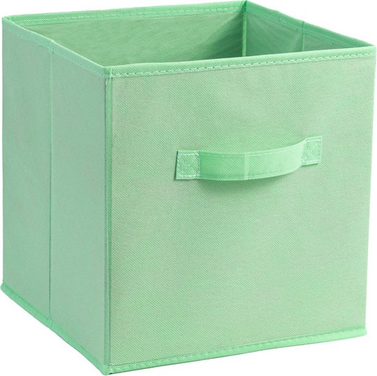 Set van 3 opvouwbare opbergdozen, stoffen opbergdozen met handgrepen en ...