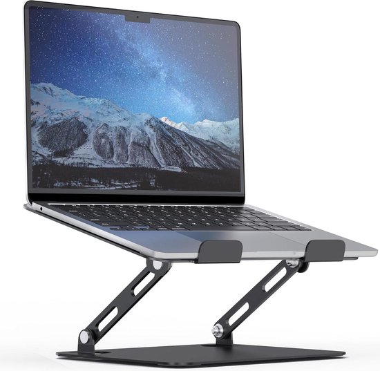 Laptop verhoger - standaard voor bureau - stabiele zware basis - hoogte ...