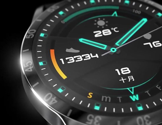 Luxe Smartwatch heren - Stijlvolle smart watch met RVS band ...