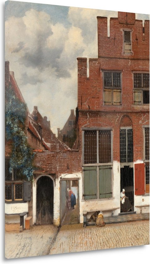 Het Straatje - Johannes Vermeer glasschilderij - Oude meesters schilderij -... | bol