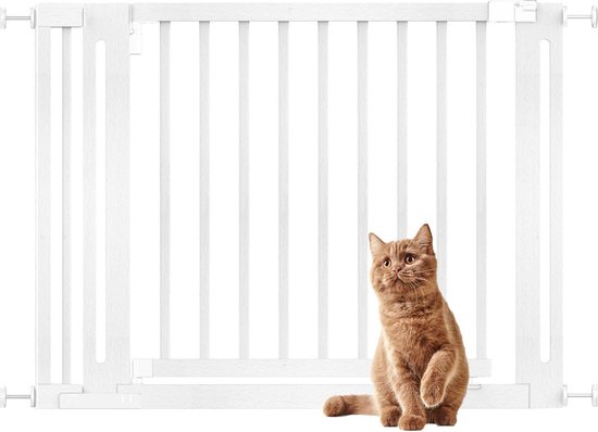 Bettacare Houten Elegance Hondenhek, Wit, 105cm - 113cm, Drukplaats Beveiligingshek,... | bol