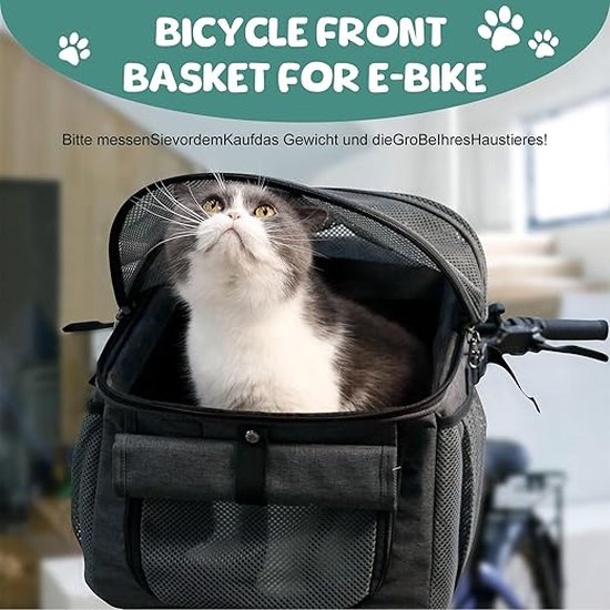 Equivera Hondenfietsmand Elektrische Fiets - Honden Fietsmand - Hondenfietsmand voor Ebike | bol