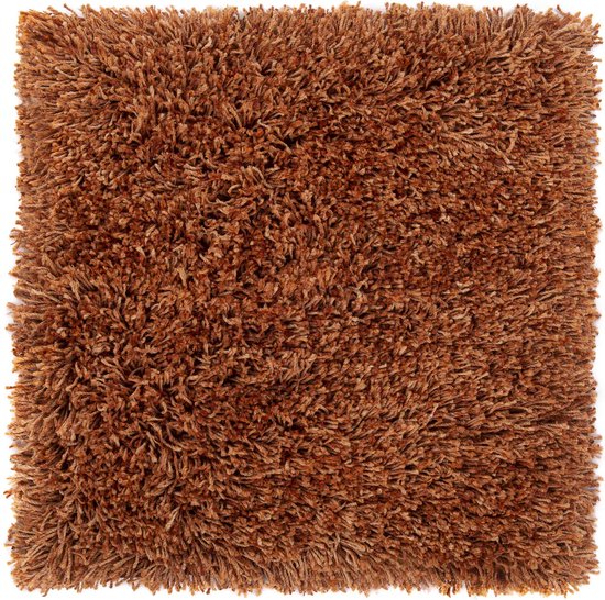 Premium badmat hoogpolig Karlijn cognac bruin - 60x60 - superzacht en ...