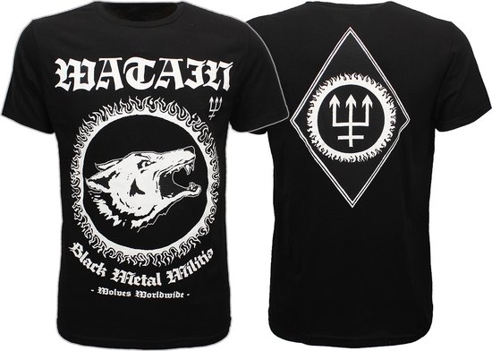 Watain Black Metal Militia T-Shirt - Officiële Merchandise - M | bol