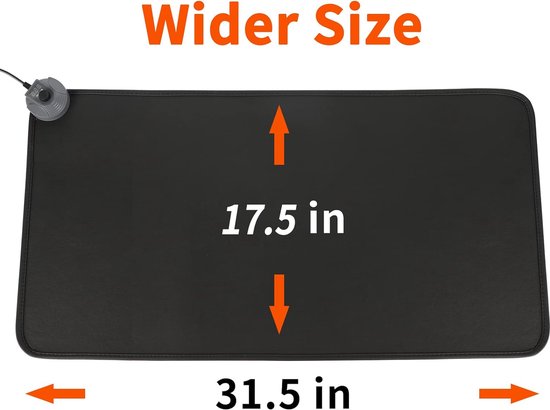 Equivera Verwarmde Bureau Onderlegger - Verwarmde Muismat ...