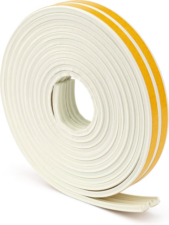 Tochtband zelfklevend – E profiel tochtstopper - 20 x 4 mm – 6 meter ...