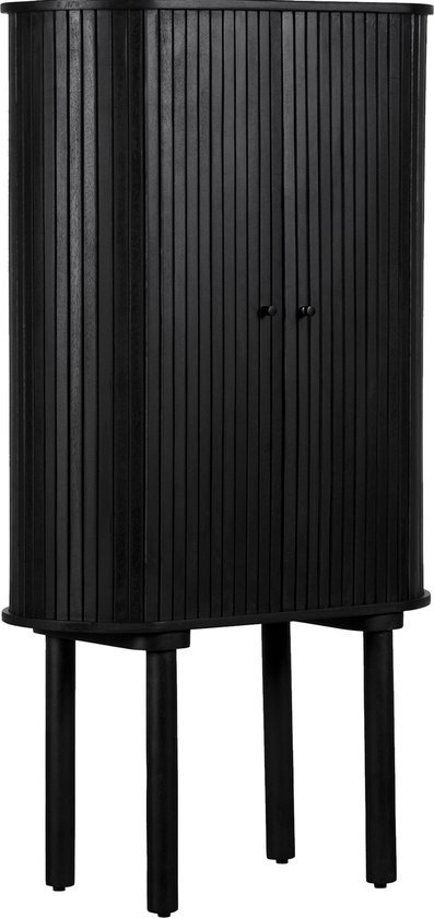 Lewis & Loft Dressoir Livia - Hoog - FSC® mangohout - Zwart | bol