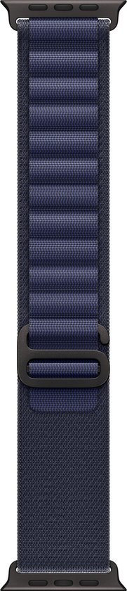 Apple Alpine Loop - 49mm - Black Titanium Finish - Navy | bol