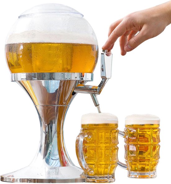 Koelende Bier Dispenser Bal - 3,5 L Inhoud Met Afsluitbaar IJsvak (BPA ...