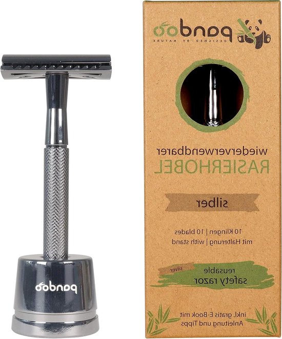 Metalen standaard scheermes - Zero Waste plasticvrij - 10 messen - voor ...