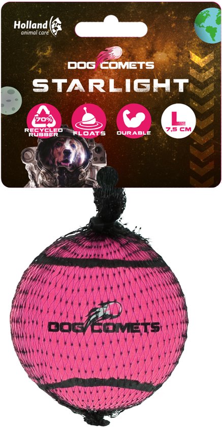 Dog Comets Starlight Tennisbal - Ø 7,5 cm - Hondenbal - Drijvend ...