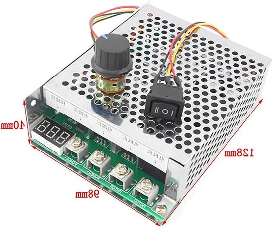 10V-55V 12V 24V 36V 40A DC Motor Speed Controller Forward Reverse Adjustable Switch -... | bol