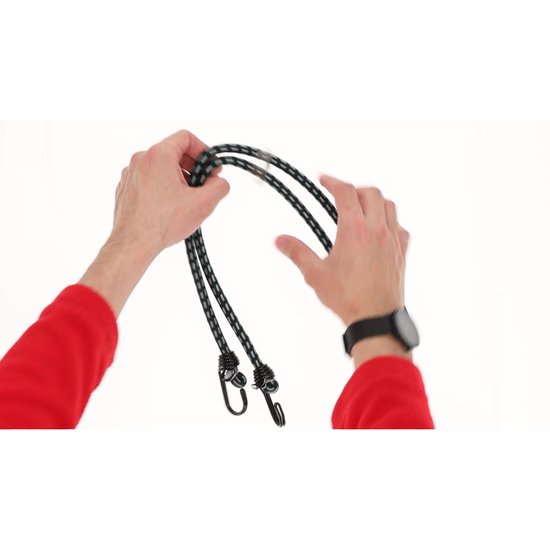 Snelbinders handige groen/zwarte 60 cm | Elastische snelbinders met ...