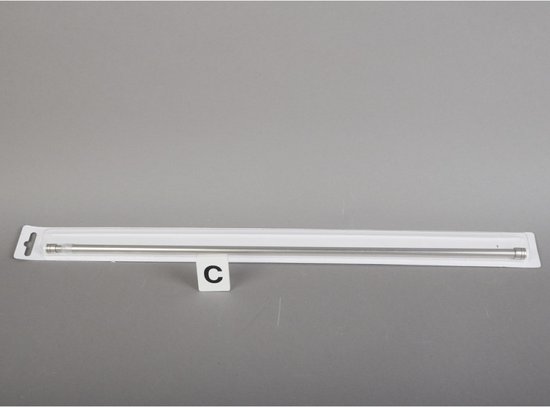 Gifi Diffusion - Uitschuifbare gordijnroede - 50-80 cm - nikkel | bol