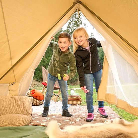 Mountain Peak kinder outdoor softshell jas zwart - Maat 134/140 ...