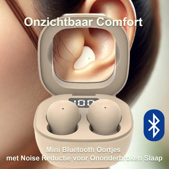 Kleine Oordopjes - Draadloze Bluetooth Headset - HD Geluidskwaliteit - Onzichtbaar... | bol