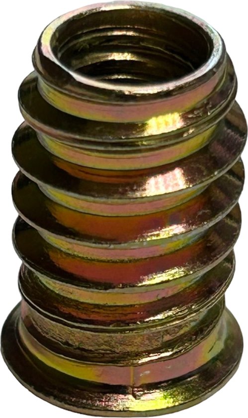 10x M8 Rampamoer verzinkt - Inboorhoutmoer - M8x20 - Schroefdraad ...